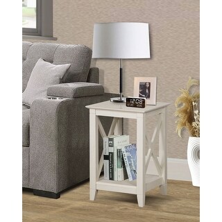 Coffee Table Bedside Table with Criss-Cross Side Detail Console Table ...
