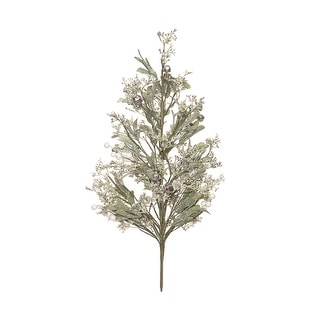 Transpac Artificial 24 in. Green Christmas Tree On Stand - Bed Bath ...