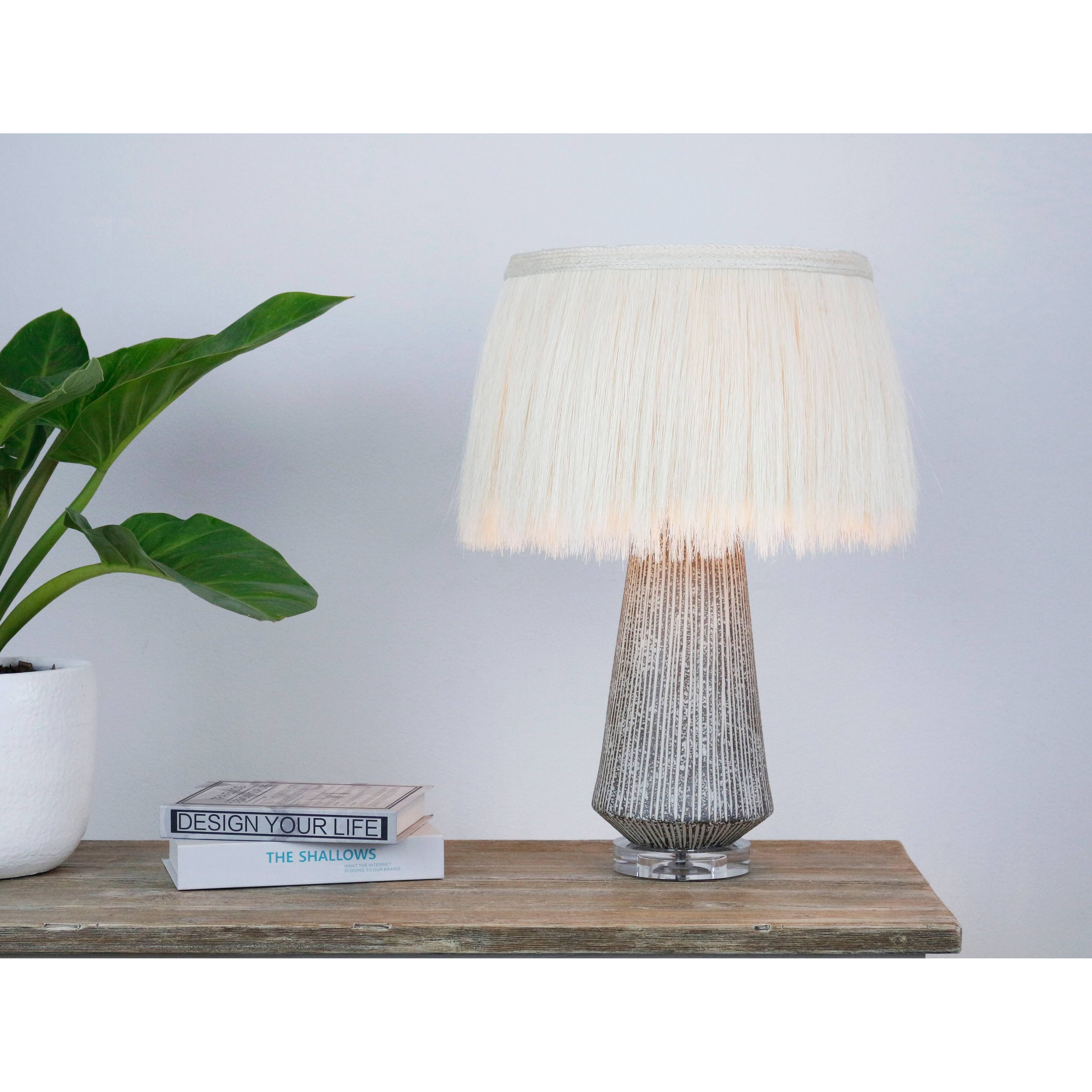 Abaca Table Lamp Handcrafted in Thailand, 22.5 H, ArtivaUSA - On Sale ...