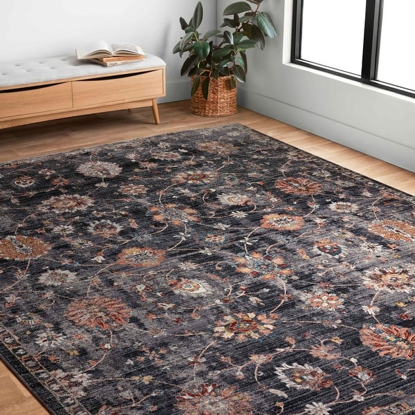 Alexander Home Hondo Floral and Botanical Persian Area Rug - Bed Bath ...