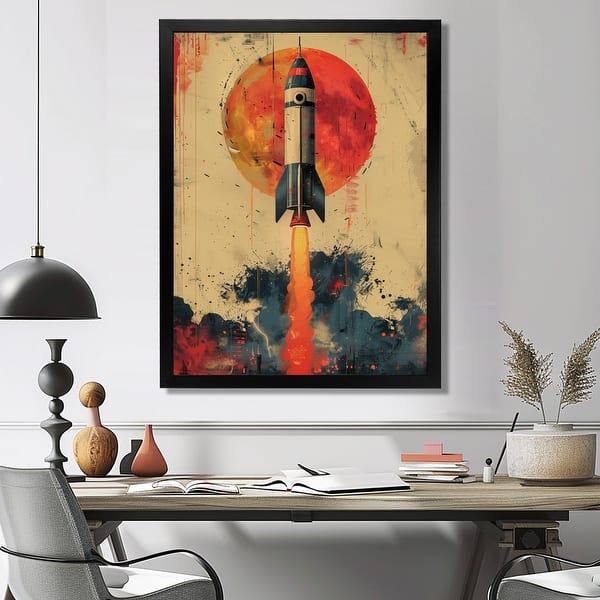 rocket wall hanging