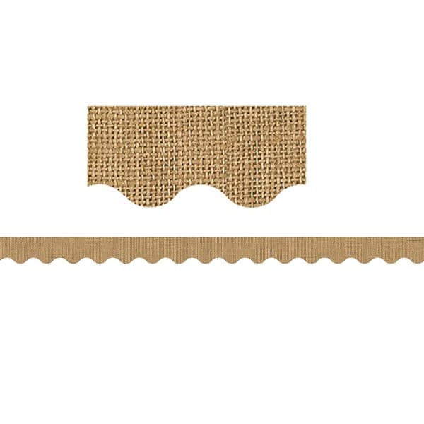 Shabby Chic Burlap Border Trim - Bed Bath & Beyond - 22142237