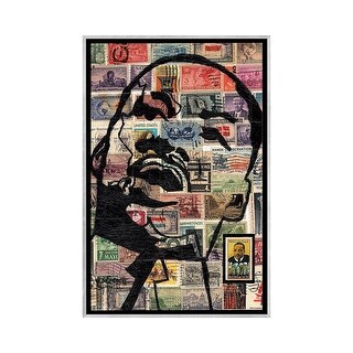 iCanvas "Portrait of MLK With US Postage Stamps" by Everett Spruill ...