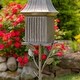 64.5" Tall Iron Birdhouse Stake "Ava" - 9.5" L x 8.25" W x 64.5" H ...