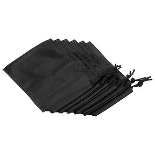 Single Drawstring Storage Bag Fiber Cloth, 6Pcs Black - Bed Bath ...