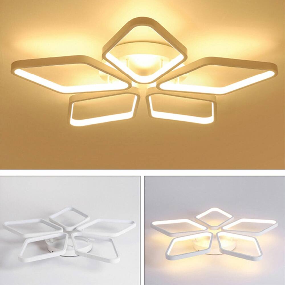 Modern LED Acrylic Pendant Lamp Chandelier Remote Control 5 Heads - 20. ...