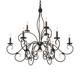Meyda Tiffany 224136 Grace 9 Light 40" Wide Taper Candle Style - Bed ...