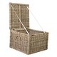 Natural Rattan Handmade Basket Trunk With Handles by by East at Main ...