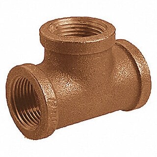 American Imaginations 2 in. x 2 in. x 2 in. Brass Tee; Brass Hardware ...