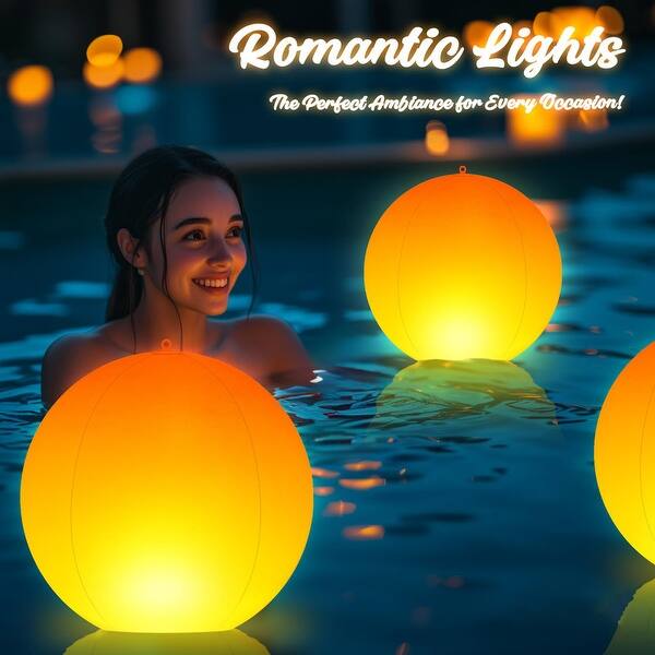 floating solar pool lanterns