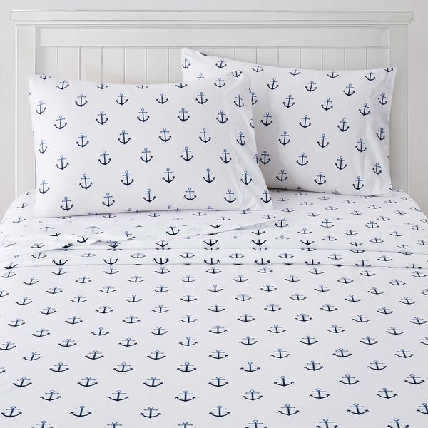 Ombre Ship Anchors Kids Sheet Set - Bed Bath & Beyond - 37472520