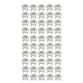 13mm Dia Furniture Connecting Cam Lock Fittings Nut 50pcs - Silver Tone ...