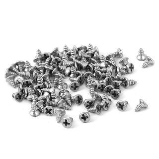 M1.4 x 3mm Phillips Flat Head Self Tapping Screw Fasteners 100 Pcs ...