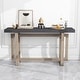 Modern Entryway Console Table with Industrial-inspired Concrete Wood ...