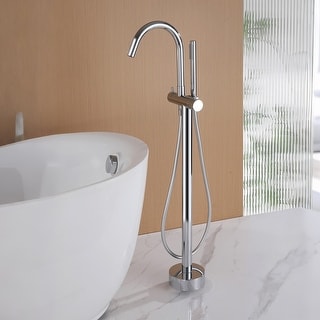 316 Stainless Steel Outdoor Freestanding Tub Faucet, Thermostatic Floor ...