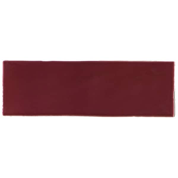 Industry Tile 2.5x8 Tribeca Burgundy Porcelain Wall Tile (3.77 Sq. ft ...
