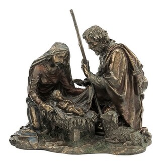 Veronese Design 8.27" L NATIVITY - BABY JESUS, MARYAND JOSEPH WITH LAMB ...