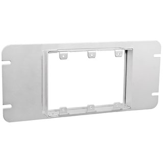 1 Pc, 4 Gang to 3 Gang Step Down Device Ring, 3/4 in. Raise, Zinc ...