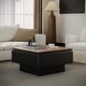 Mid Century Modern MDF Lift Top Coffee Table with Hidden Storage and ...