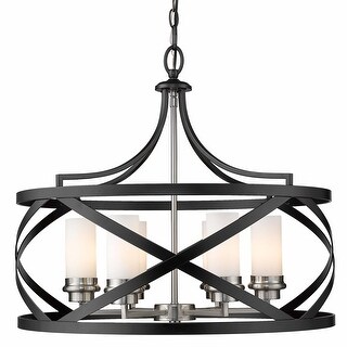 Z-Lite Malcalester 6 Light 24" Wide Pillar Candle Chandelier - Bed Bath ...