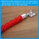 Stanchion Rope Barrier Rope Twisted Post Ropes for Crowd Control, 2pcs ...