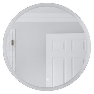 28" Round LED Mirror with Defogger and Dimmer - 28" Round Mirror - Bed ...