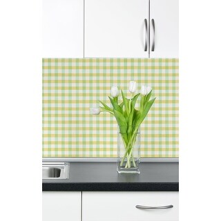 Plymouth Spring Plaid 20.5 In W X 18 Ft L Self-Adhesive Peel And Stick ...