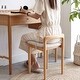 Natural Solid Beech Wood Makeup Stool, Vanity Dressing Stool, Dining ...