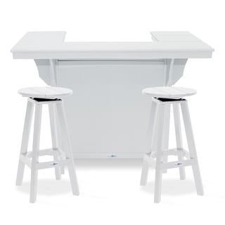 LuXeo Mason-Cabo Serving Bar Counter, 3-Piece Set - Bed Bath & Beyond ...