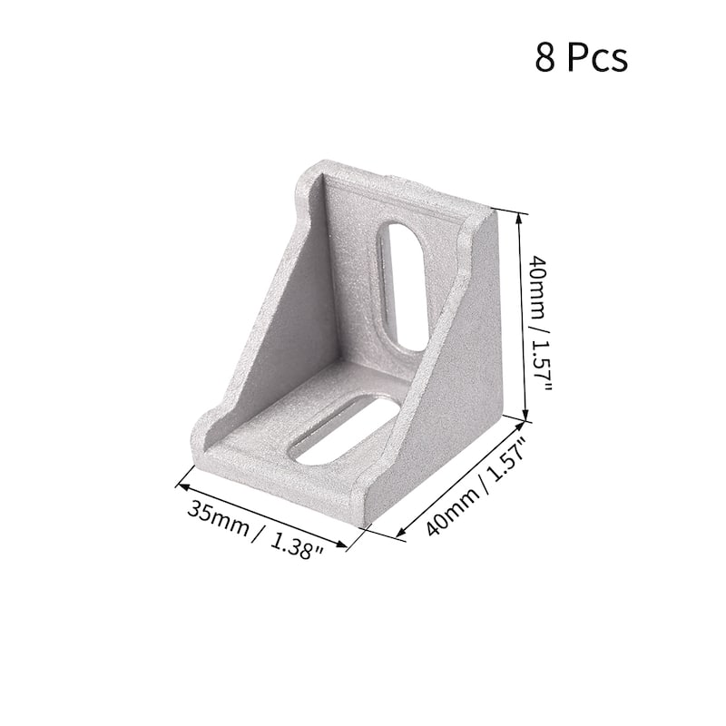 Corner Bracket for 4040 Series Aluminum Extrusion Profile, 8 Pcs ...