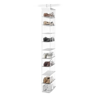 Whitmor 10-Section Hanging Shoe Shelves - White - Bed Bath & Beyond ...