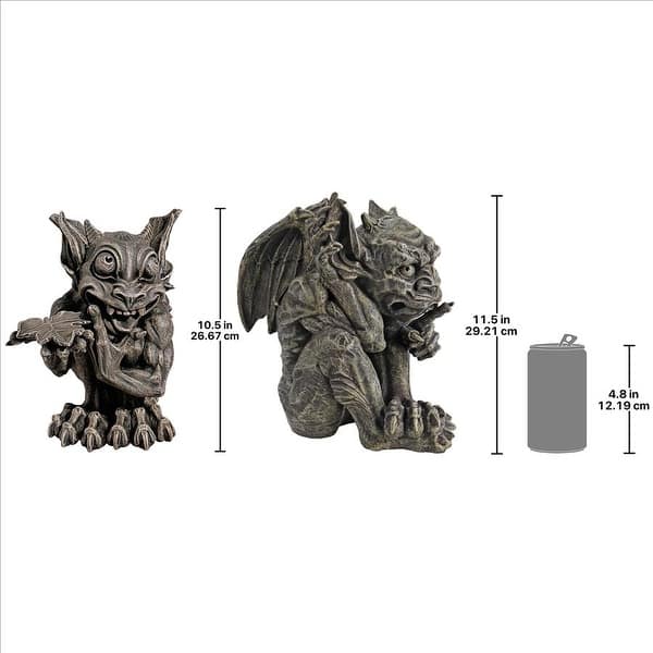 Design Toscano Babble and Whisper, The Gothic Gargoyle Sculptures - Bed ...