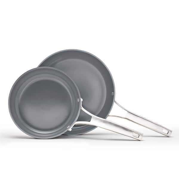 Calphalon Premier Ceramic Nonstick 8" and 10" Frying Pan Set, Midnight ...