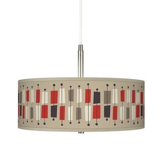 Brushed Nickel Pendant Chandelier Modern Bounce Shade 3-Light Fixture ...