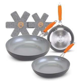 MasterChef MC3012 5 Pieces Champions Fry Pan Set Gray - Bed Bath ...