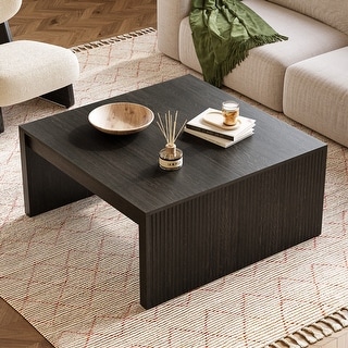 Mid-Century Modern Square Coffee Table, Living Room Bedroom Center ...