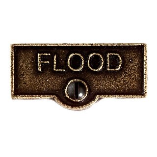 Switch Plate Tags FLOOD Name Signs Labels Cast Brass - Bed Bath ...
