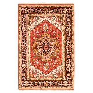 ECARPETGALLERY Hand-knotted Serapi Heritage Red Wool Rug - 3'11 x 6'0 ...