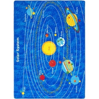 LYKE Home Machine made Nylon Solar System Area Rug - Bed Bath & Beyond ...