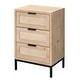 Alden Decor Ian 3 Drawer Side Table - Bed Bath & Beyond - 32203559