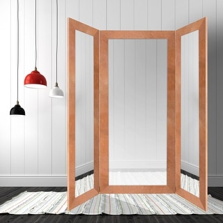 Terracotta Freestanding Trifold Framed Mirror - 32 x 71 - Bed Bath ...