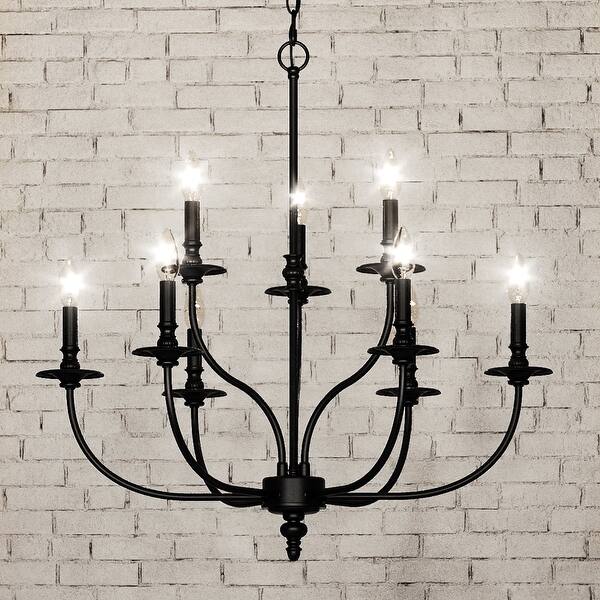 Luxury Cottagecore Chandelier, 28"H x 29"W, with Farmhouse Style, Oil ...