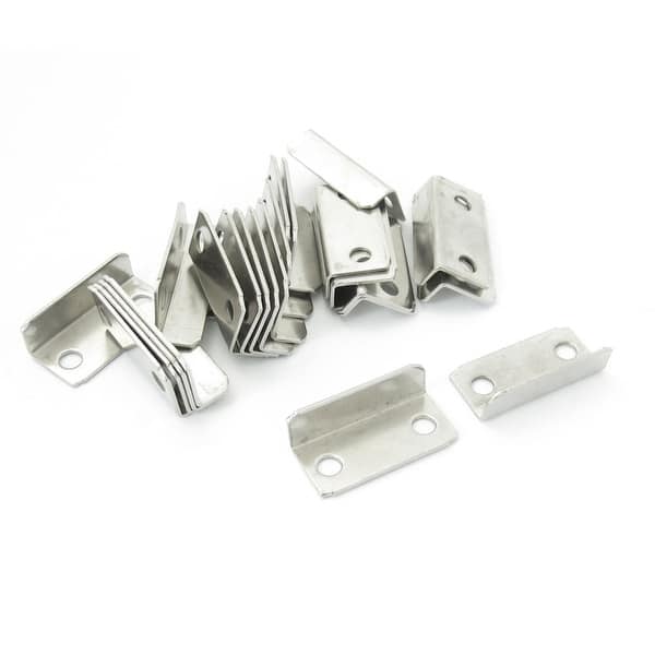 25 Pcs Home Office Metal Angled Drawer Lock Strike Plate 1.1" Long ...