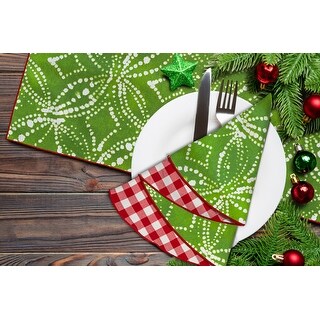 Joita Christmas Dining Set of 6, Cotton Table Napkins and Table Runner ...