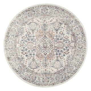 Elisa Traditional Medallion Round Rug - Bed Bath & Beyond - 40277247