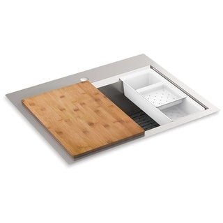 Task 27" Undermount Single Basin Stainless Steel Kitchen Sink with ...