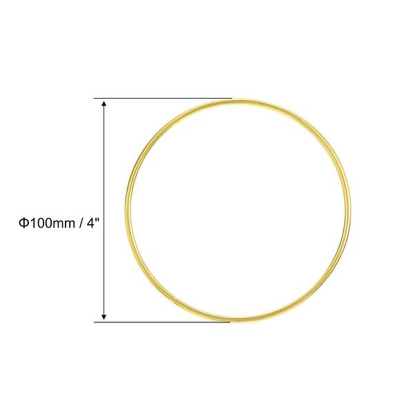 6pcs Metal Craft Hoops Rings 100mm(4") OD for DIY, Macrame Projects ...