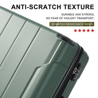Hardshell Luggage Sets 3 Pcs Suitcase with TSA Lock and Spinner Wheels ...