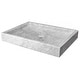 Eden Bath Rectangular Infinity Pool Sink - White Carrara Marble - Bed ...