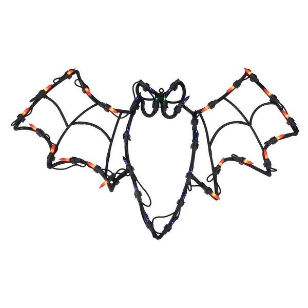 15" Lighted Bat Halloween Window Silhouette Decoration - Bed Bath ...
